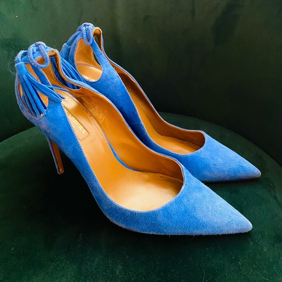 Aquazzura | Shoes | Blue Aquazzura High Heels | Poshmark
